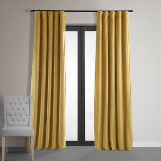 Half Price Drapes Signature Velvet Thermo-Verdunkelungsvorh&auml;nge f&uuml;r Wohnzimmer, 308 cm lang, Stangentasche, isolierte Verdunkelungsvorh&auml;nge f&uuml;r Schlafzimmer, Fenstervor