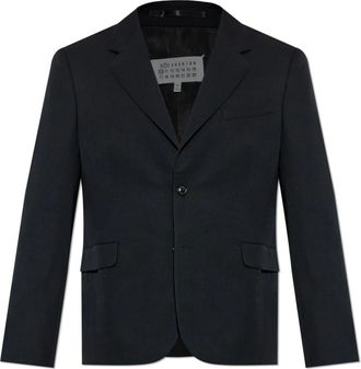 Maison Margiela Homme, Vestes, Noir, Taille: XL Blazer &agrave; effet vieilli