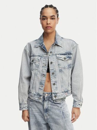 Guess Jeansjacke W6GN56 D5M57 Blau Oversize