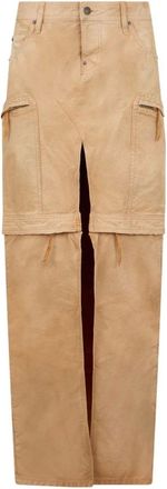 Dsquared2 Femme, Jupes, Beige, Taille: 34 FR Utility Distressed Maxi Skirt