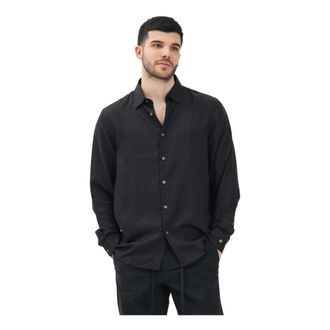 Selected Homme, Chemises, Noir, Taille: M Chemise Noire à Manches Longues Charme Luxueux