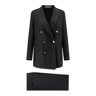 Tagliatore Femme, Costumes, Noir, Taille: 40 FR Ensemble en lin Jasmine