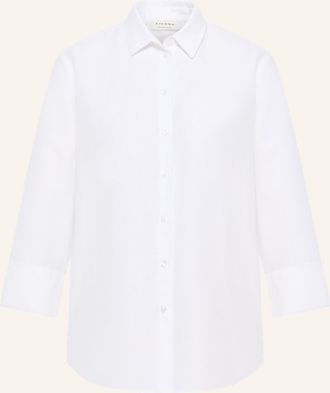 Eterna Hemdbluse Mit Leinen weiss