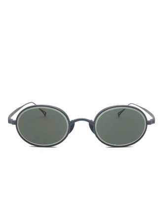Kame ManNen Sonnenbrille mit ovalem Gestell - Schwarz