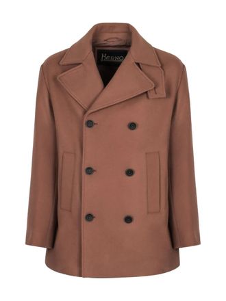 Herno Doppelreihige Cabanjacke - Braun