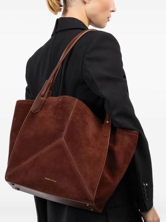 Victoria Beckham sac cabas en daim - Marron