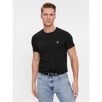 Guess T-Shirt Caleb U97M00 KCD31 Schwarz Slim Fit
