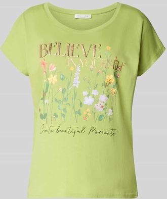 Christian Berg T-Shirt mit Motiv-Print und Rundhalsausschnitt