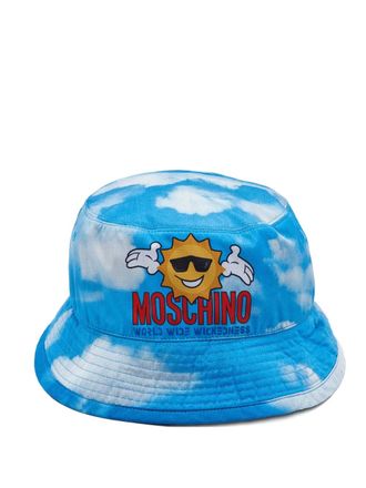 Moschino x Palace bob à imprimé nuage - Bleu