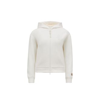 Moncler Year of the Snake Embroidered Logo Neoprene Zip-Up Hoodie