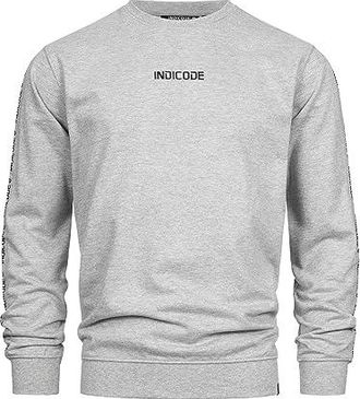 Indicode Hommes INKorbin Sweatshirt | Sweat col Rond Lt Grey Mix M