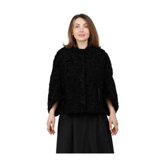 DIEGO M Giacchino Short Curly - - Jackets - Damen - Schwarzk - M
