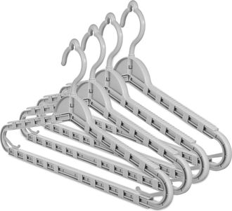 Cabilock Ausziehbare Kleiderbügel Aus Robustem Kunststoff Extra Breit Für Bettdecken Und Mäntel Mit Drehbarem Haken Und Innenliegenden Clips Für Sicheren Halt 