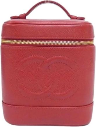 Chanel Sac &agrave; main vintage doccasion - Femme - Pre-owned - Rouge - Taille: ONE Size