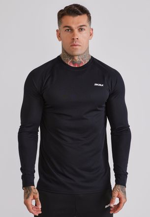 Siksilk M&auml;nnliches Schwarzes Langarm Tech T-Shirt XXL