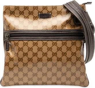 Gucci Hobo Bags - GG Crystal Crossbody - Gr. unisize - in Braun - f&uuml;r Damen