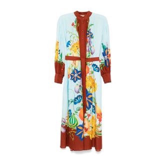 Alemais Himmelblaues Dahlia Maxikleid - - Dresses - Damen - Mehrfarbig - 2XS