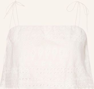 Faithfull The Brand Faithfull The Brand Top Abajo Aus Lochspitze weiss