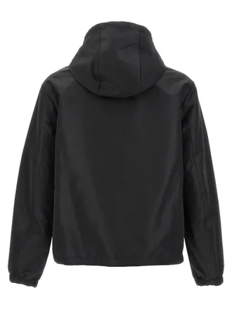 Fendi Mens Black Polyester Shell Jacket Clothing