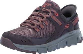 Skechers Sommets des Femmes à, Bordure en Maille synthétique Bordeaux, 35.5 EU