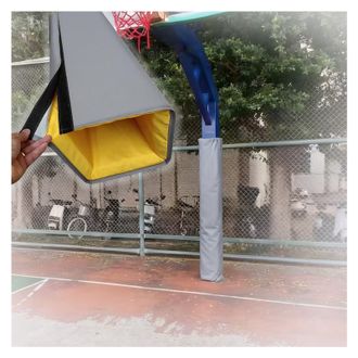 Generic Basketball Pfostenpolster Quadratische Schaumstoff-Pfostenpolsterung, 180 cm Hoch, for Spielplatz, Keller, Garage, Basketballplatz, Pfostenschutz, Sto