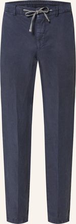 Berwich Berwich Chino Regular Fit Mit Leinen blau