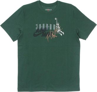 Nike Jordan Kurz&auml;rmeliges T-Shirt mit Rundhalsausschnitt - - Sport - Herren - Gr&uuml;n - XL
