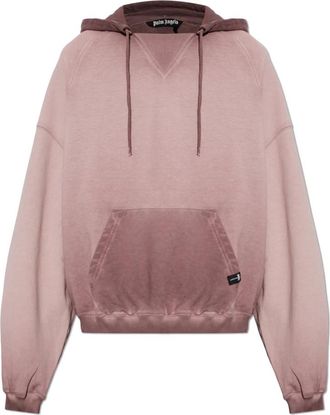 Palm Angels Cotton Hoodie - - Sweatshirts & Hoodies - Herren - Rosa - XL