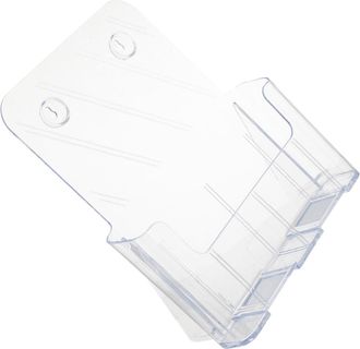 Aboofan Transparenter Wandordnerhalter aus Acryl Praktischer Dokumenten Organizer Platzsparender Wandmontage ordnerständer für Büro Flexibel Positionierbarer 