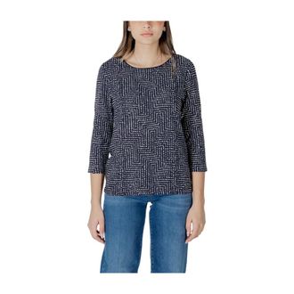 Street One Evi 322808 Langarm T-Shirt - - Tops - Damen - Blau - S