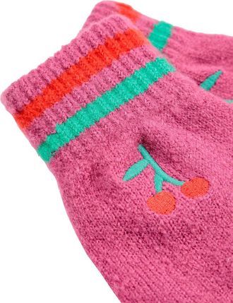 Bobo Choses Knitted Gloves - Fuchsia