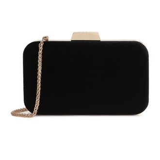 Kazar Abend-Clutch-Tasche an einer goldenen Kette - - Bags - Damen - Schwarzk - ONE SIZE