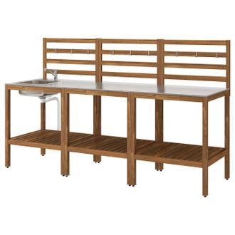 IKEA N&Auml;MMAR&Ouml; K&uuml;che mit Sp&uuml;leneinheit/au&szlig;en