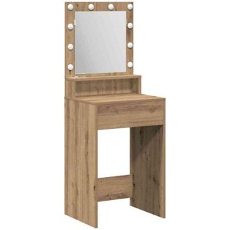 vidaXL Vidaxl - Coiffeuse ch&ecirc;ne artisanal 50 x 41 x 135 cm Bois ding&eacute;nierie