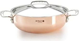 De Buyer Prima Matera Bratentopf Kupfer/Edels. 28cm konisch ind