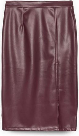 Fiorella Rubino Femme, Jupes, Violet, Taille: 54 FR Jupe fourreau avec fente devant