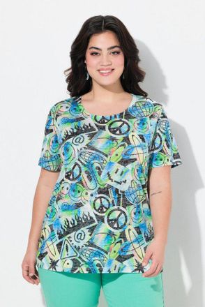 Angel Of Style T-Shirt T-Shirt Komfort Fit Smiley Print