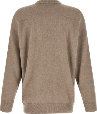 Jil Sander Wool-Blend Crew-Neck Sweater - Beige