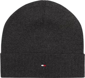 Tommy Hilfiger Th Flag Lightweight Beanie Am0Am14068 Bonnet, Black (Black), Taille Unique Homme