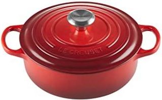 LE CREUSET Le Creuset Gourmet Bräter aus Gusseisen, 24 cm, Kirschrot, 21179240602430