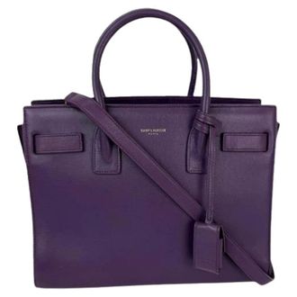 Saint Laurent Sac &agrave; main vintage Pre-owned - Femme - Pre-owned - Violet - Taille: ONE Size