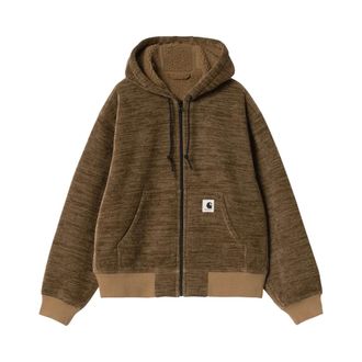 Carhartt Work in Progress Femme, Sweatshirts et sweats &agrave; capuche, Brun, Taille: 40 FR OG Active Sweat Jacket
