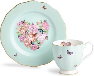 Royal Albert Miranda Kerr for Freundschafts-Hingabe, 2-teiliges Set, Tasse und Teller 20,3 cm und nicht das, was es derzeit zeigt, da es sich nicht um ein 3-teilig
