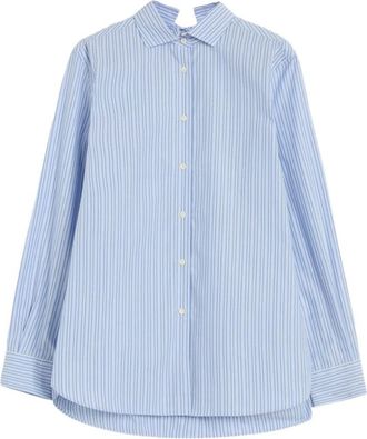 Aspesi Femme, Blouses et Chemises, Bleu, Taille: 36 FR Chemise Boutonn&eacute;e Ray&eacute;e