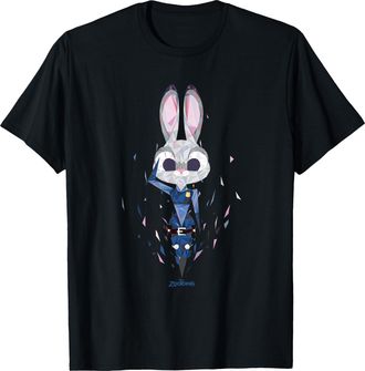 Disney Zootropolis Officer Judy Hopps Geometric Salute T-Shirt