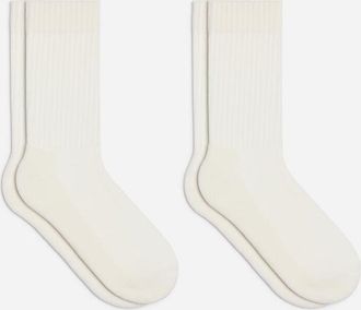 Arket Sportliche Baumwollsocken -Wei&szlig;