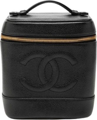 Chanel Sac Vanity Pre-owned - Femme - Pre-owned - Noir - Taille: ONE Size