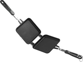 Generic Zerodis Outils de Cuisine Po&ecirc;le &agrave; Omelette Antiadh&eacute;sive Double Face en Alliage daluminium, Parfaite pour la Cuisine Int&eacute;rieure et Ext&eacute;rieure, Cr&ecirc;pi&egrave;re