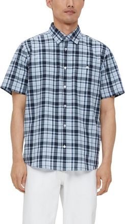 s.Oliver Hemd Kurzarm, Blau, L