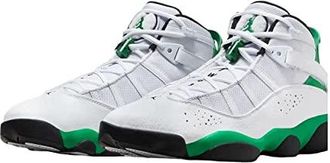 Nike Nike Jordan Chaussures de basket-ball à 6 anneaux pour homme (blanc/noir/vert chanceux, us_footwear_size_System, adulte, homme, numérique, taille M, n